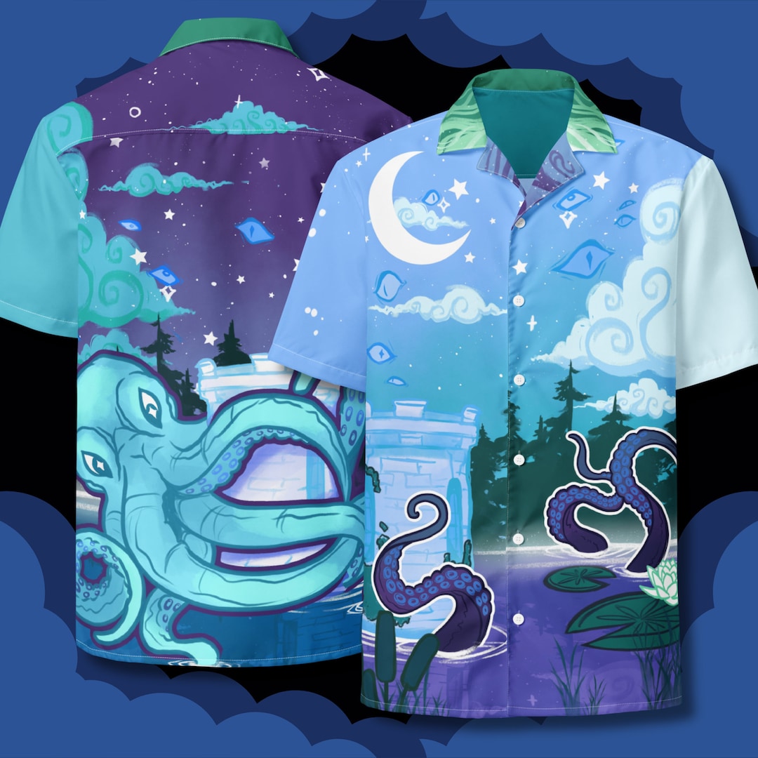 Gay MLM Subtle Pride Kraken Button up Shirt | Gay Pride Cryptid, Kraken ...