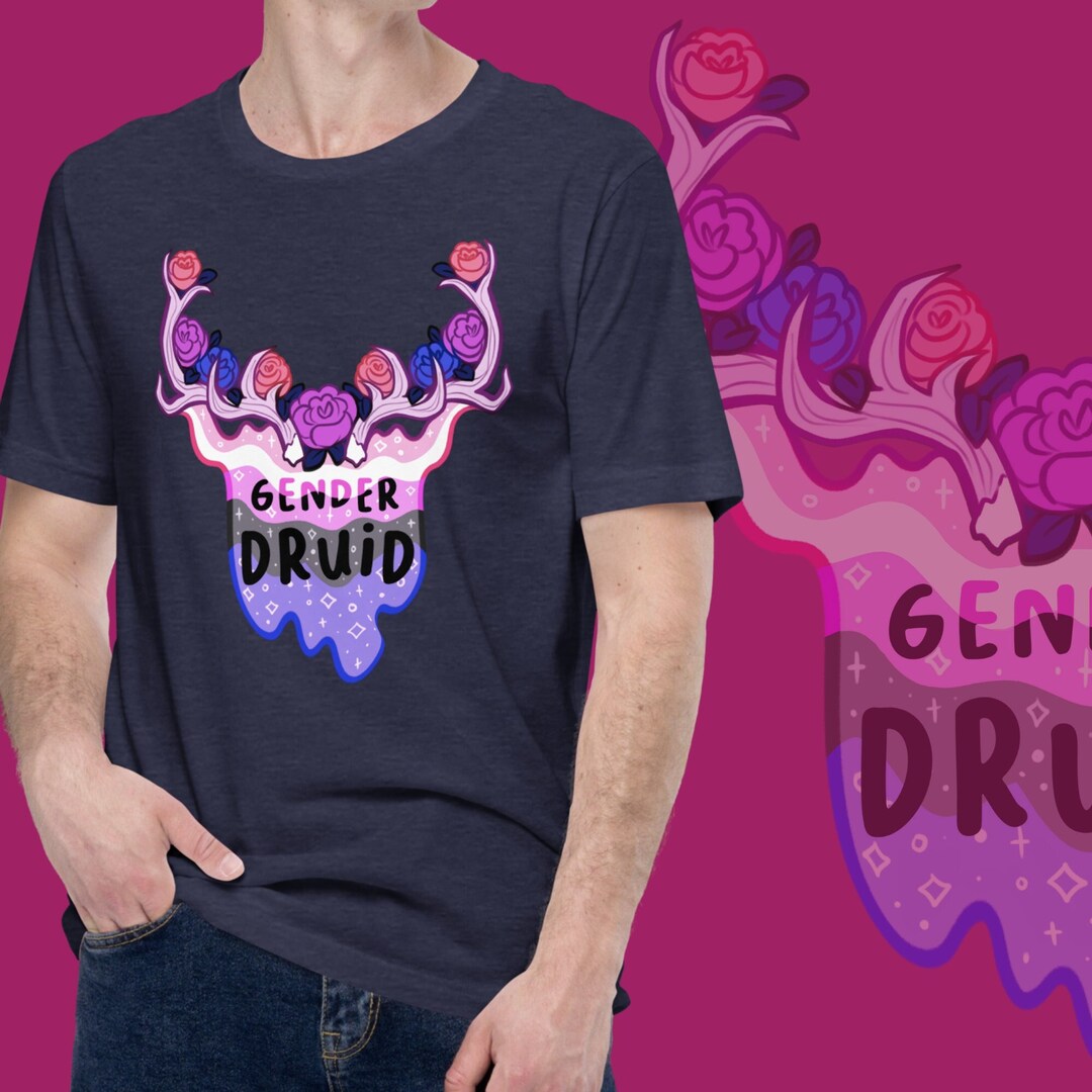 Genderfluid Pride Shirt Gender Druid Unisex T-shirt Gender - Etsy