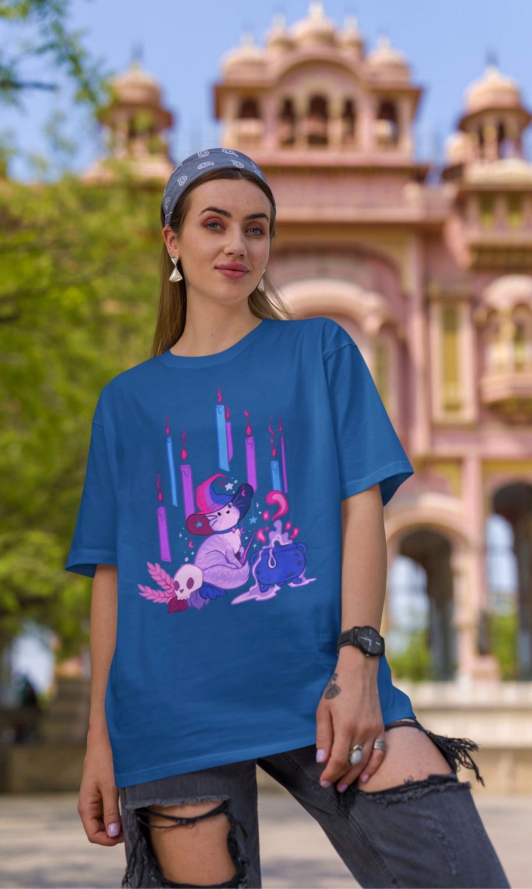 Bisexual Pride Cat Shirt | Bewitching Bi T-shirt, Bi Pride Queer Art ...