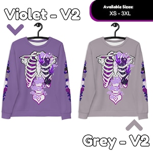 Asexual Subtle Pride Ribcage Sweatshirt | Ace Flag Sweater, Ace Pride ...