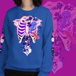 Gender Fluid Subtle Pride Ribcage Sweatshirt Genderfluid Sweater, Pride ...