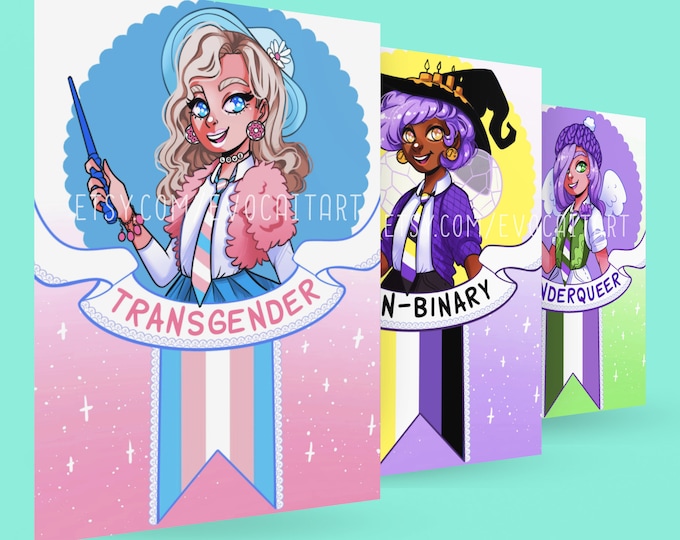 Gender Identity Witch Prints Magic Occult Transgender | Etsy
