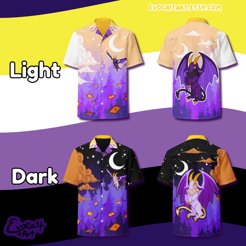 Nonbinary Subtle Pride Jersey Devil Button up Shirt | Nonbinary Pride ...