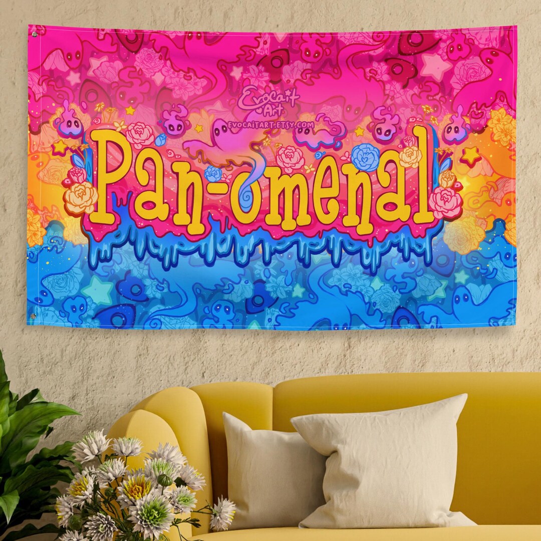 Spooky Ghost Pansexual Pride Flag | Fantasy Pan Pride, Queer Art ...