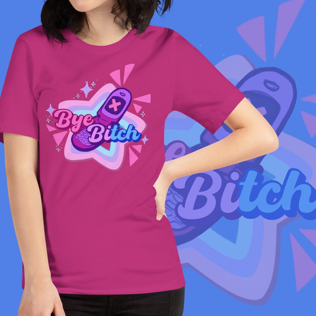 Bisexual Pride Shirt Bye Bitch Y2K Unisex T-shirt Subtle - Etsy