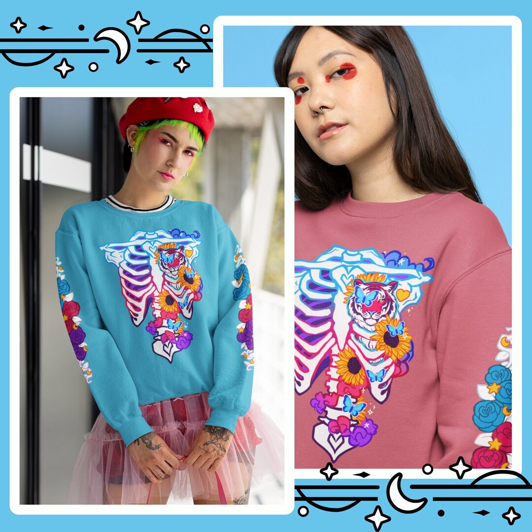 Polyamorous Subtle Pride Ribcage Sweatshirt | Poly Flag Sweater, Pride ...