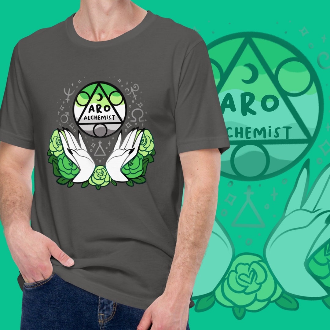 Aromantic Pride Shirt Aro Alchemist Unisex T-shirt Aro - Etsy
