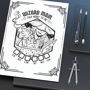 TTRPG Classes Digital Coloring Book | Fighter Ranger Bard Druid Wizard ...