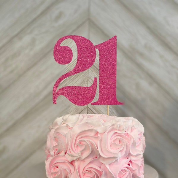 21 Cake Topper - Etsy