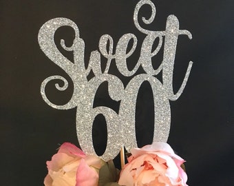 60th Birthday Topper - Etsy