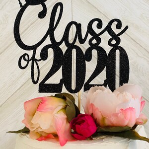 Class of 2022 Cake Topper, Glitter Graduation Cake Topper, 2022 ...