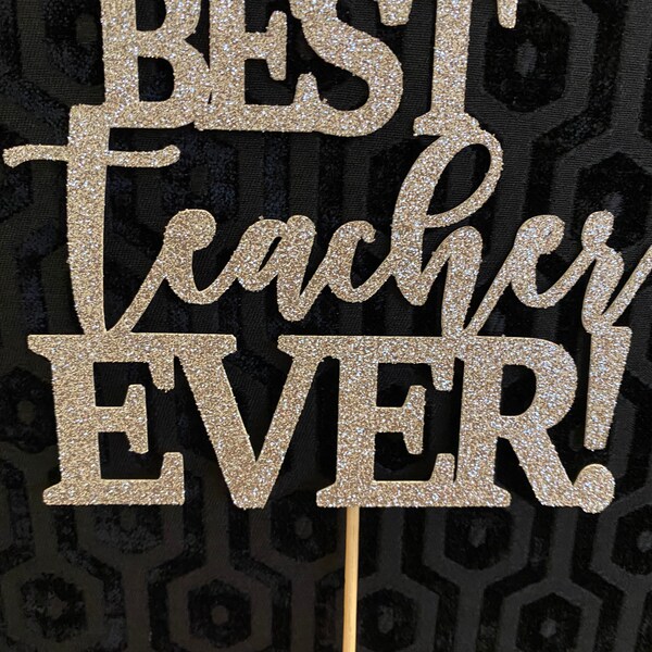 Teacher Cake Topper - Etsy