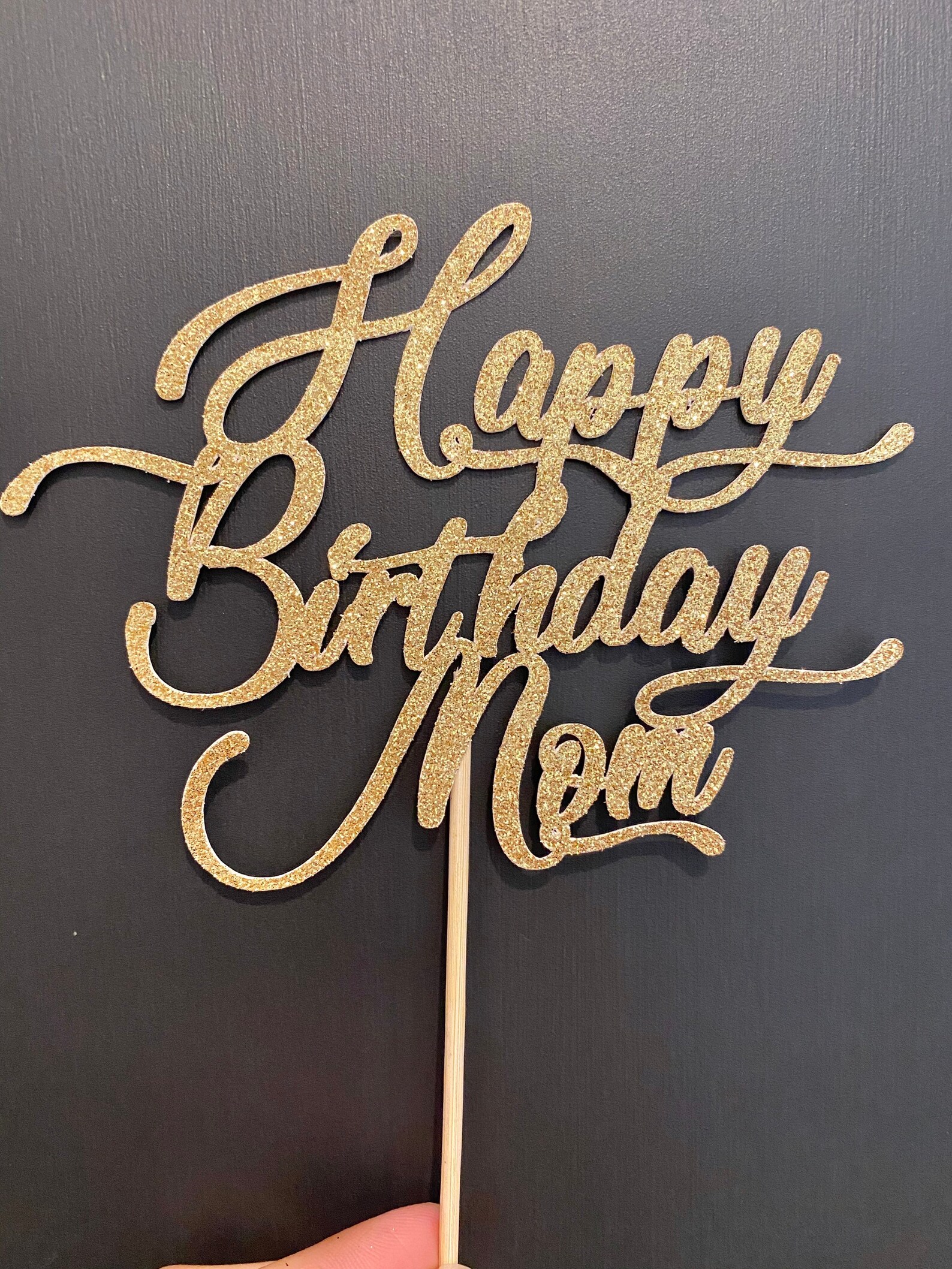 Happy Birthday Custom Cake Topper Happy Birthday Personalized | Etsy