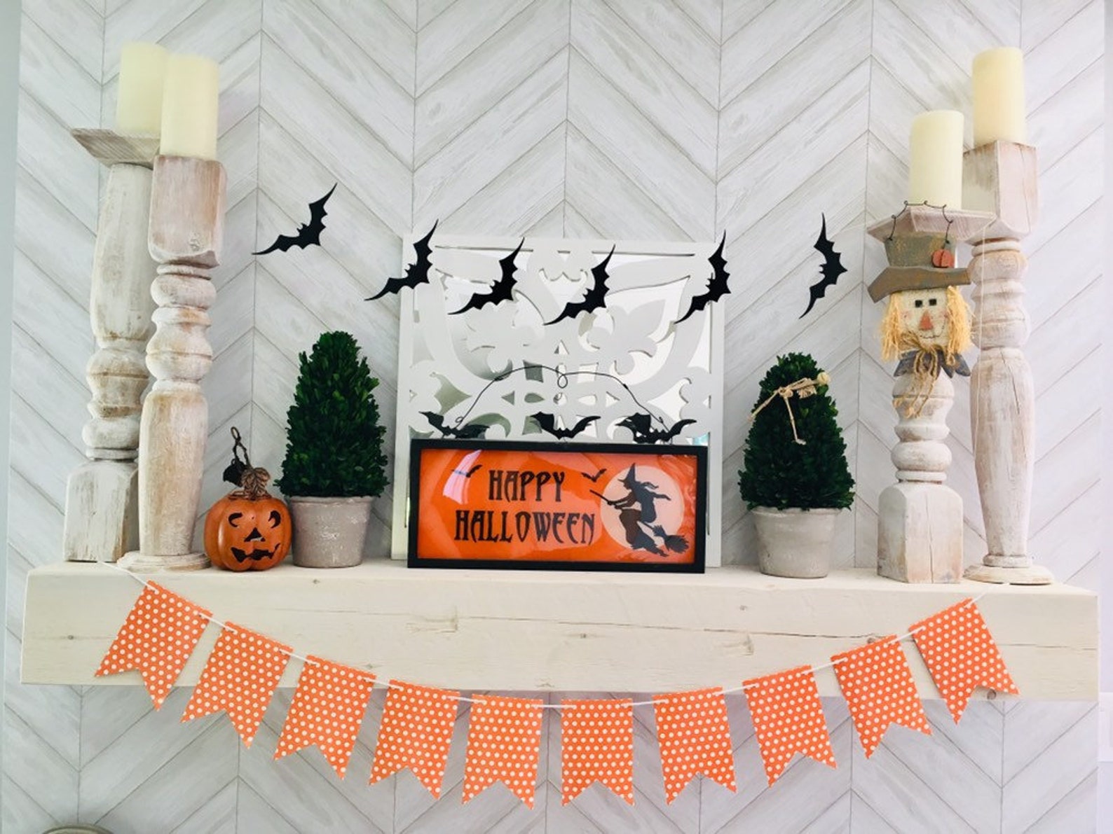 Bats Halloween Banner Fall Banner Custom Banner Bats - Etsy