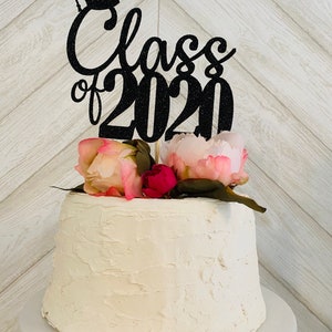 Class of 2022 Cake Topper, Glitter Graduation Cake Topper, 2022 ...