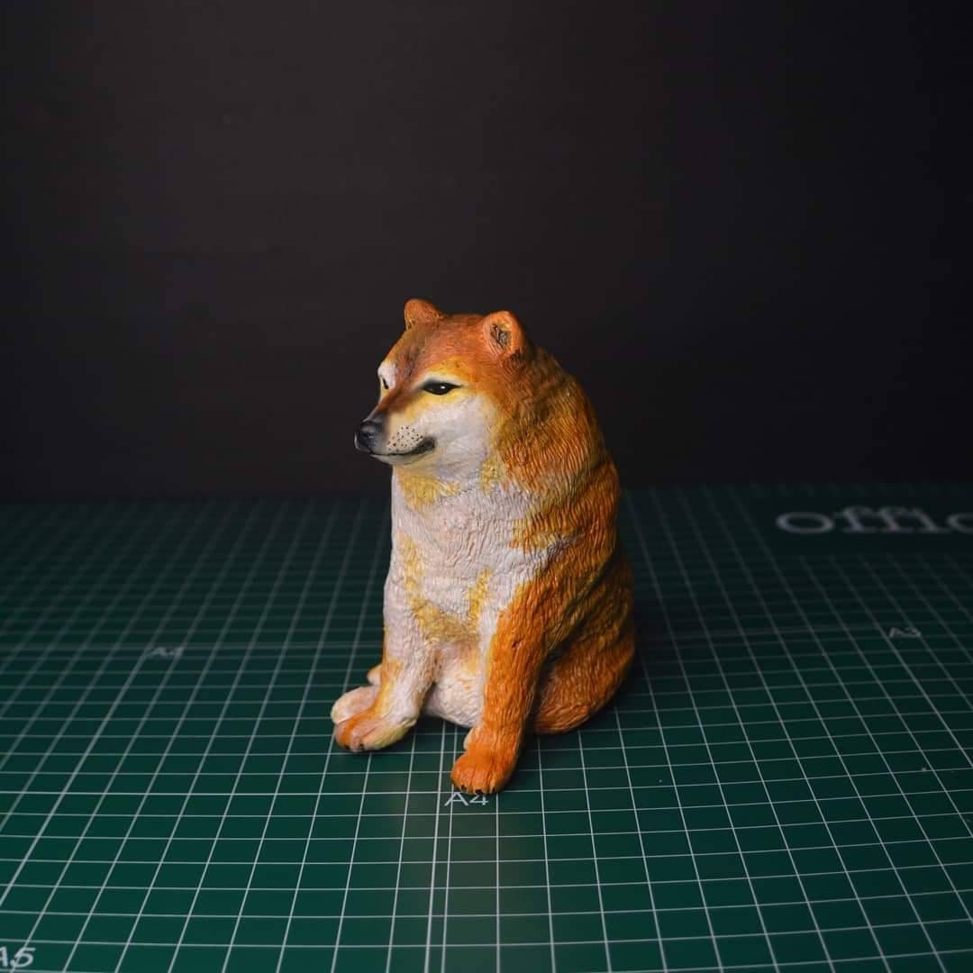 Swole Doge and Cheems the Meme Dog Resin Figure Handmade Del Dogecoin ...