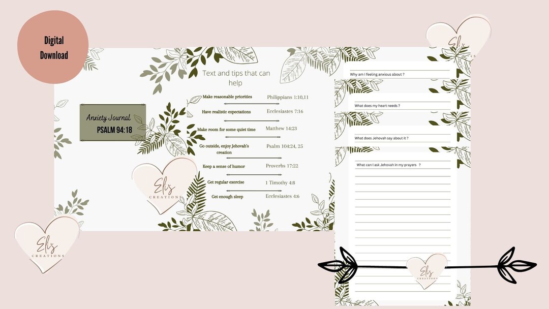 JW Anxiety Journal, Jehovah Witnesses, Notebook, JW Depression - Etsy