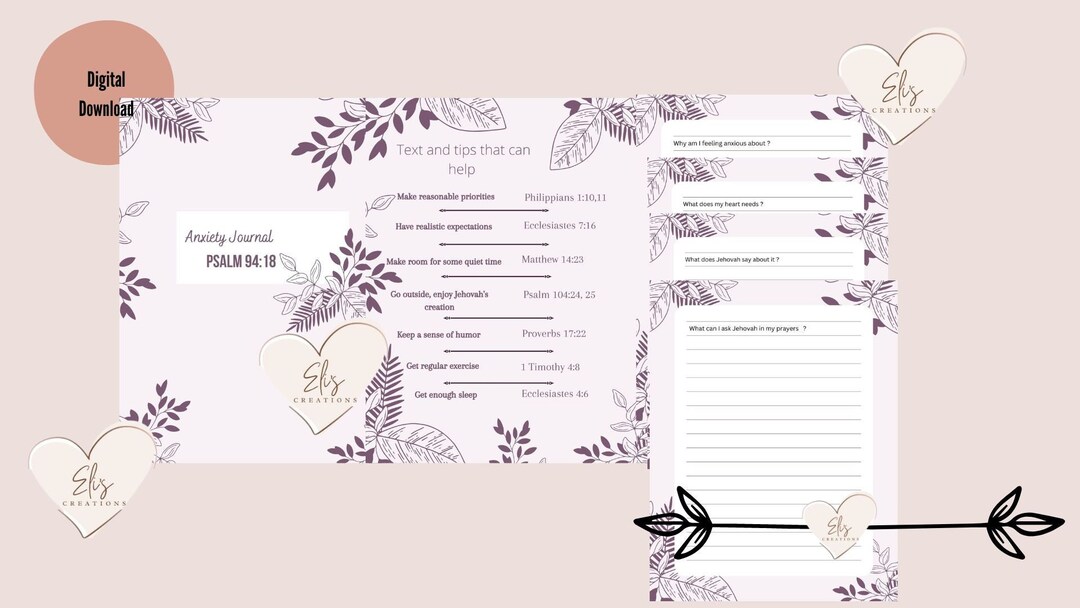 JW Anxiety Journal, Jehovah Witnesses, Notebook, JW Depression - Etsy