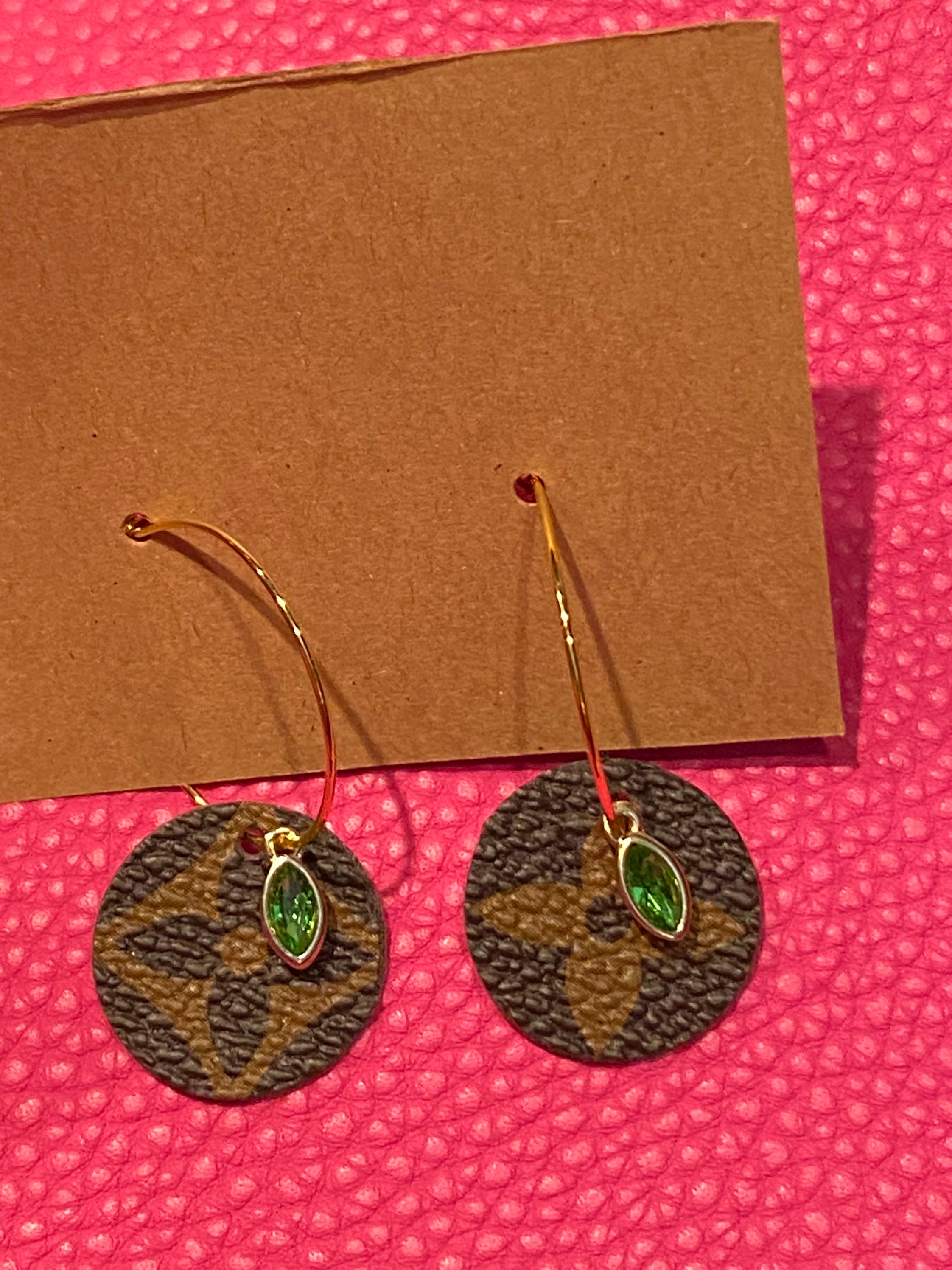 Lv Earrings Hoops Etsy Home | semashow.com