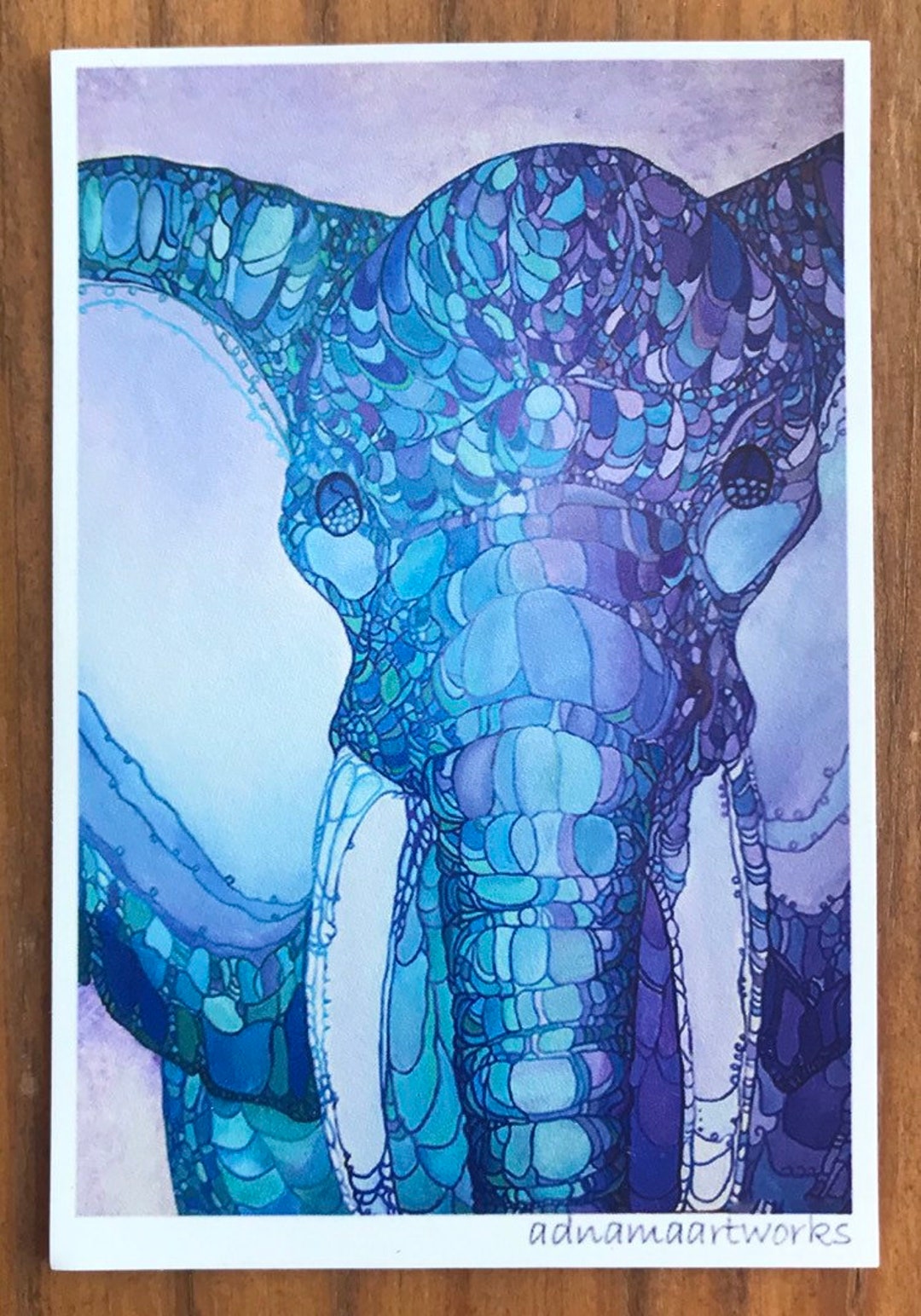 Elephant Art Magnet (3x2 Inch) - Etsy