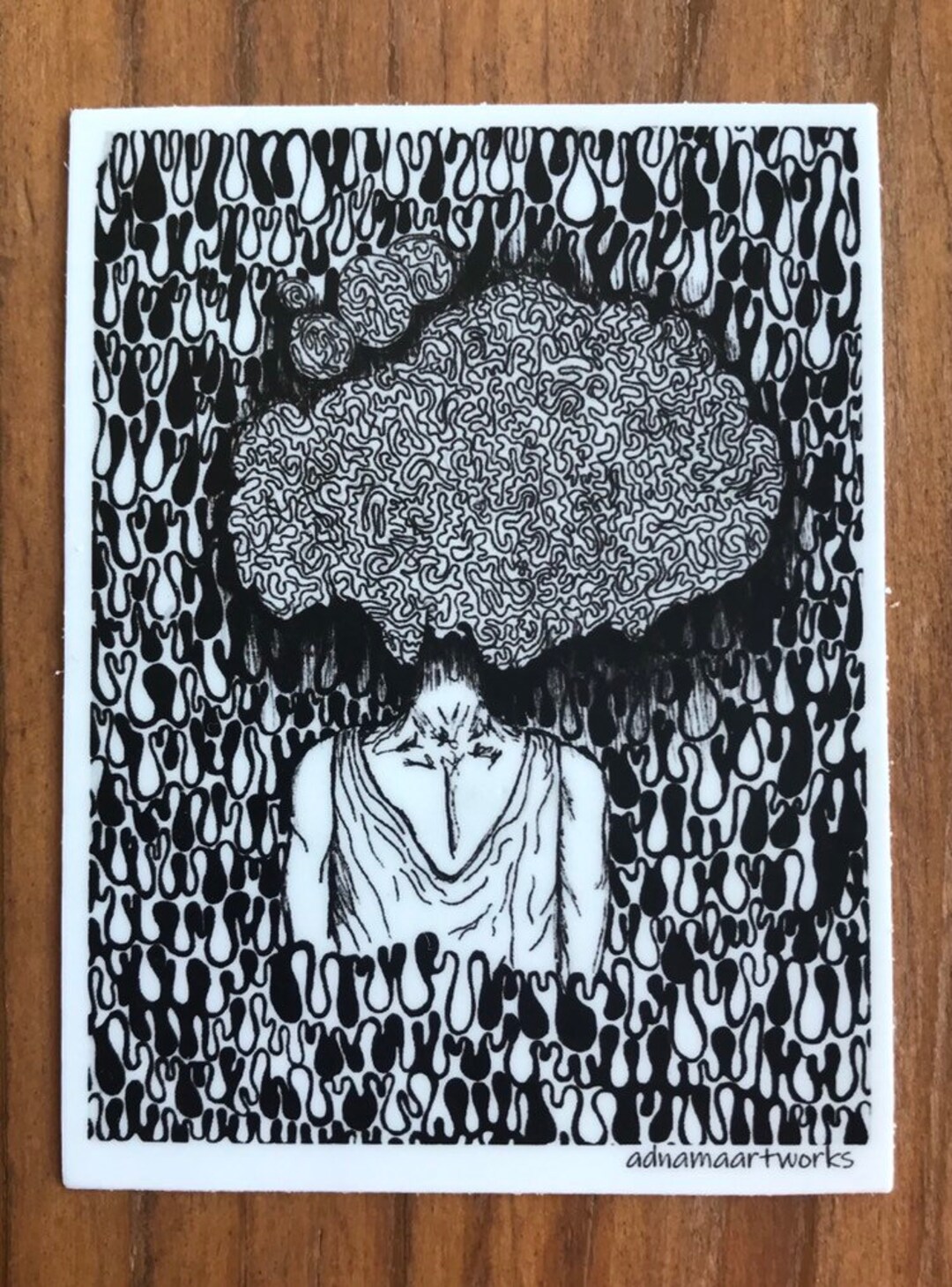 Melting Mind Sticker - Etsy