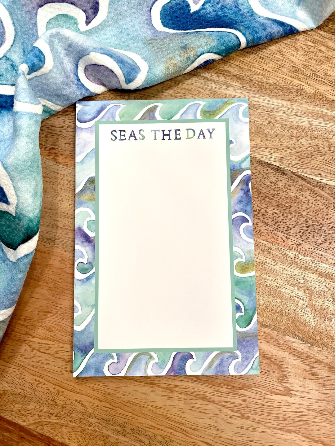 Seas the Day Notepad - 50 Sheets | Ocean Notepad | Beach Housewarming ...
