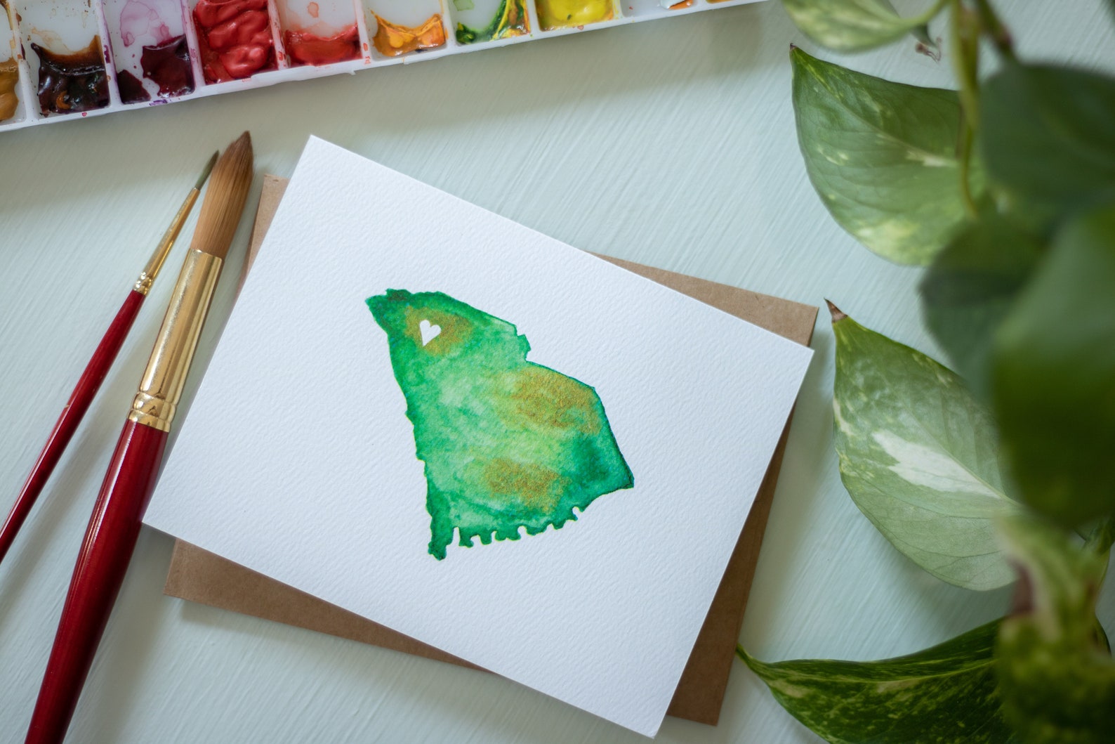 South Carolina Notecard/ Watercolor Card/ SC Card - Etsy