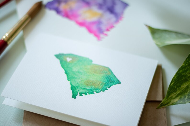 South Carolina Notecard/ Watercolor Card/ SC Card - Etsy
