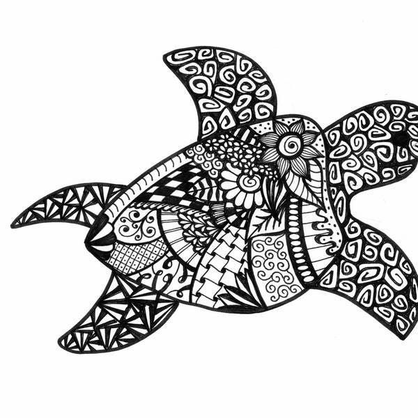 Zentangle Doodle - Etsy