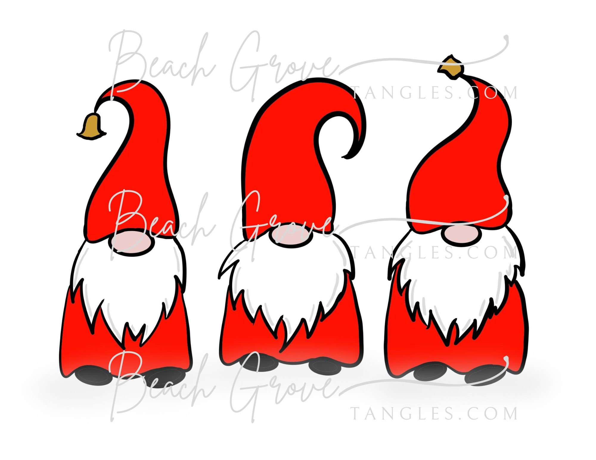3 Santas Instant Download and Printable Christmas Cards - Etsy