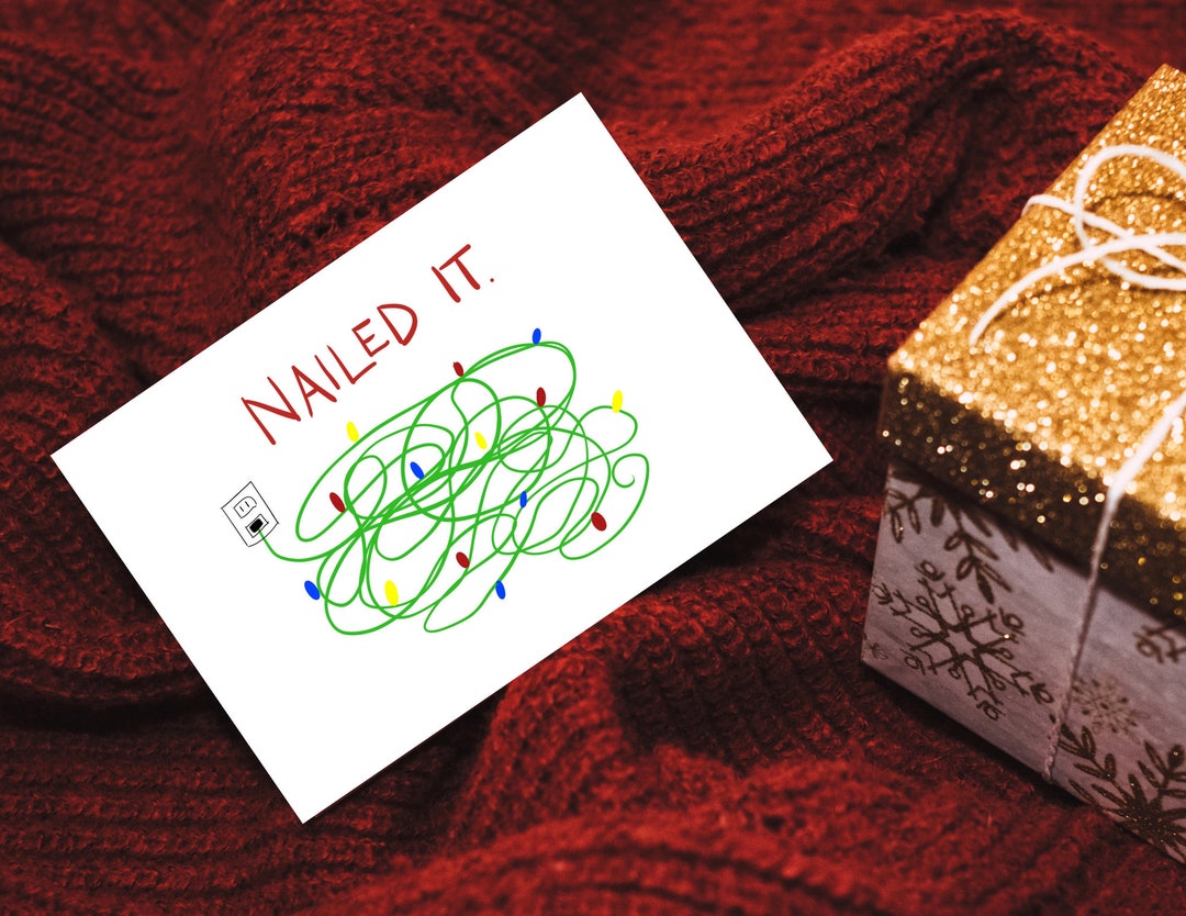 Tangled Lights Instant Download and Printable Christmas Cards - Etsy