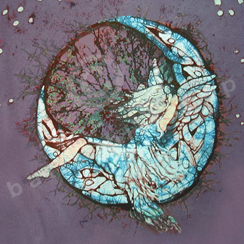 Fairy Core Shirt Fairy Moon Cottagecore Clothing Batik Angel Alt ...