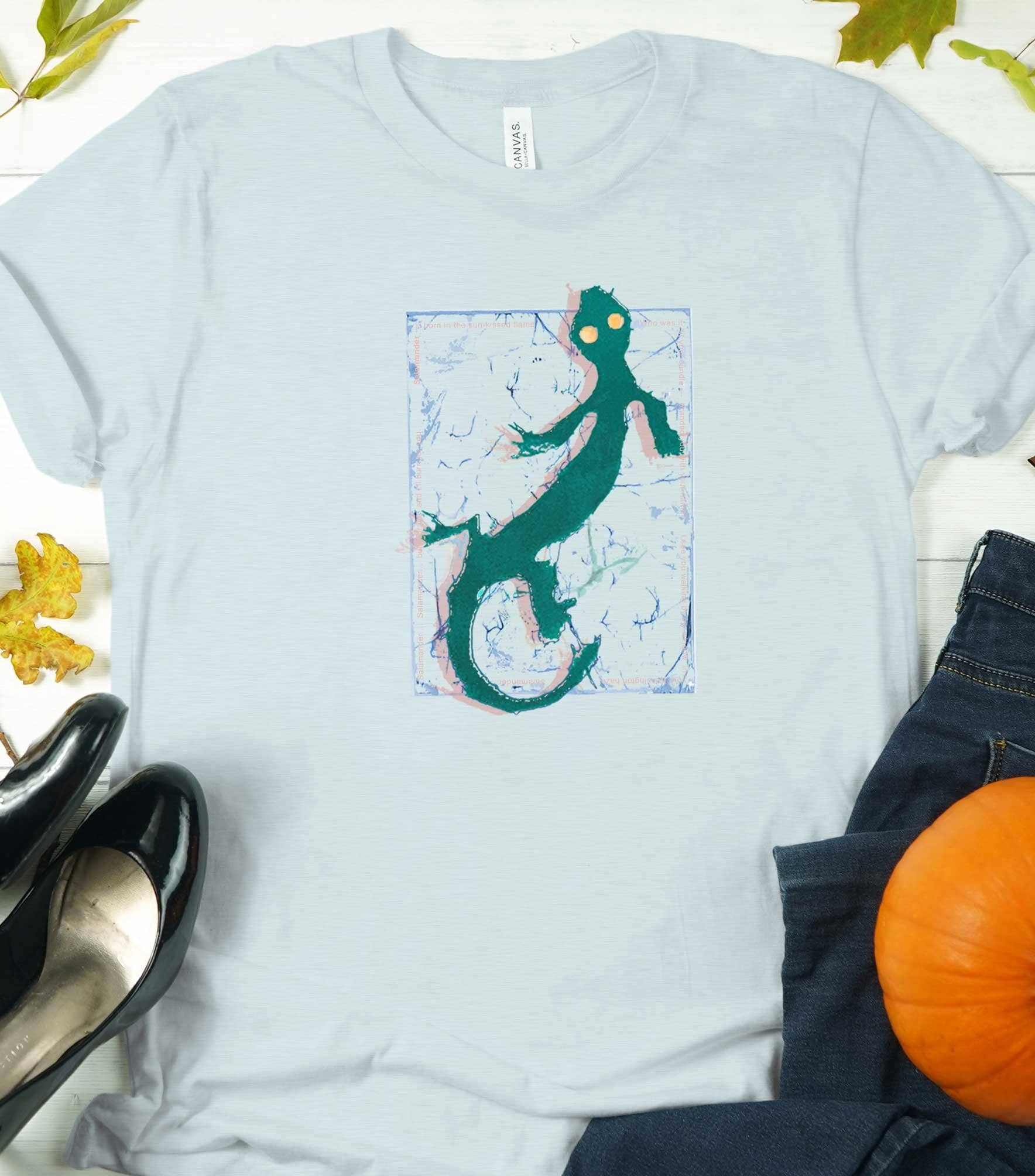 Salamander Lizard Shirt Reptile Distressed Grunge Batik T-shirt Alt ...