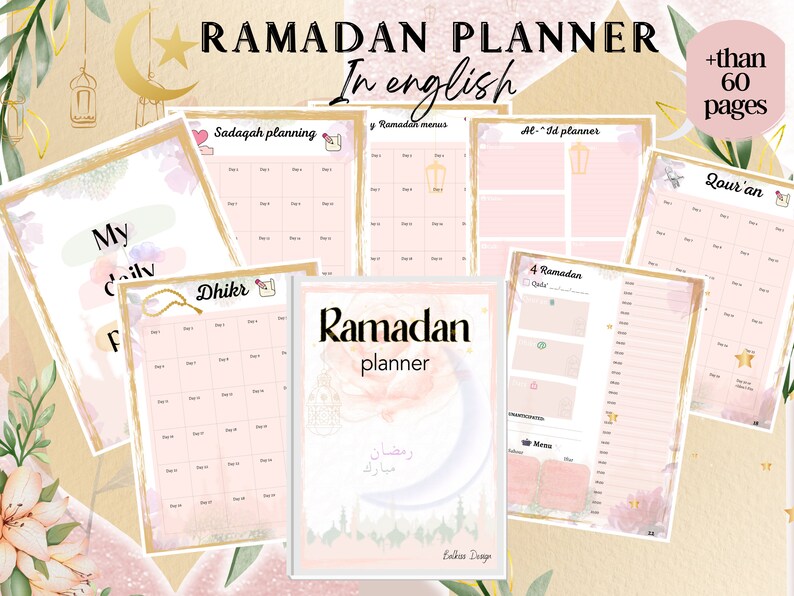 Ramadan planner, ramadan 2023, ramadan planner digital, ramadan ...