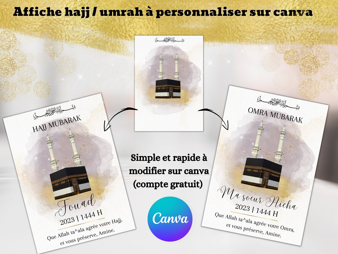 Hajj Gift, Umrah Gift, Couple Gift, Umrah Gift, Islam, Personalized ...
