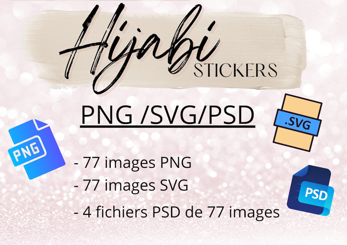 Hijab Sticker, Muslim Stickers, Muslimah Stickers, Png Stickers, Svg ...