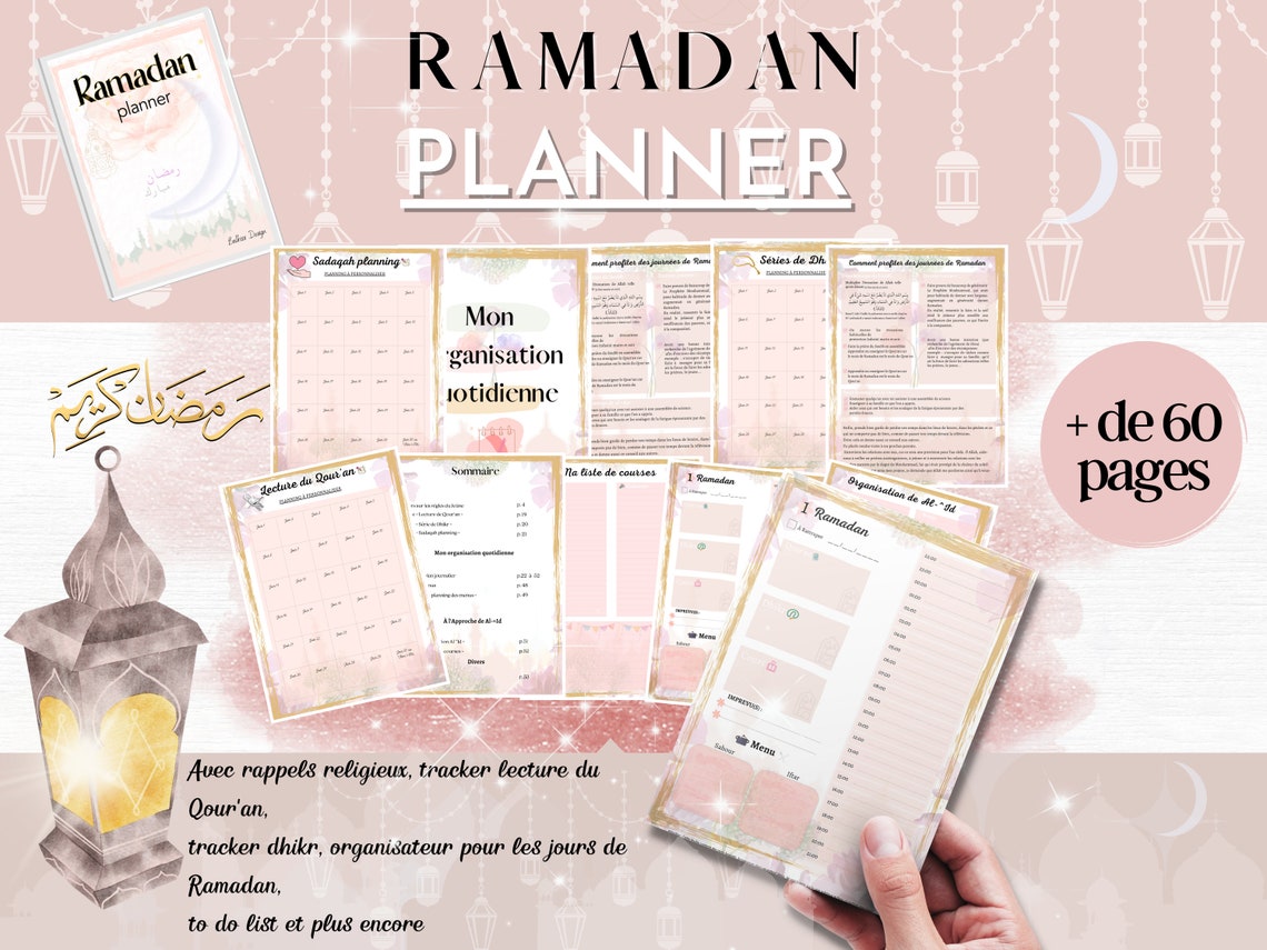 Ramadan planner, fiche islam, cahier islam, ramadan 2024, planning ...