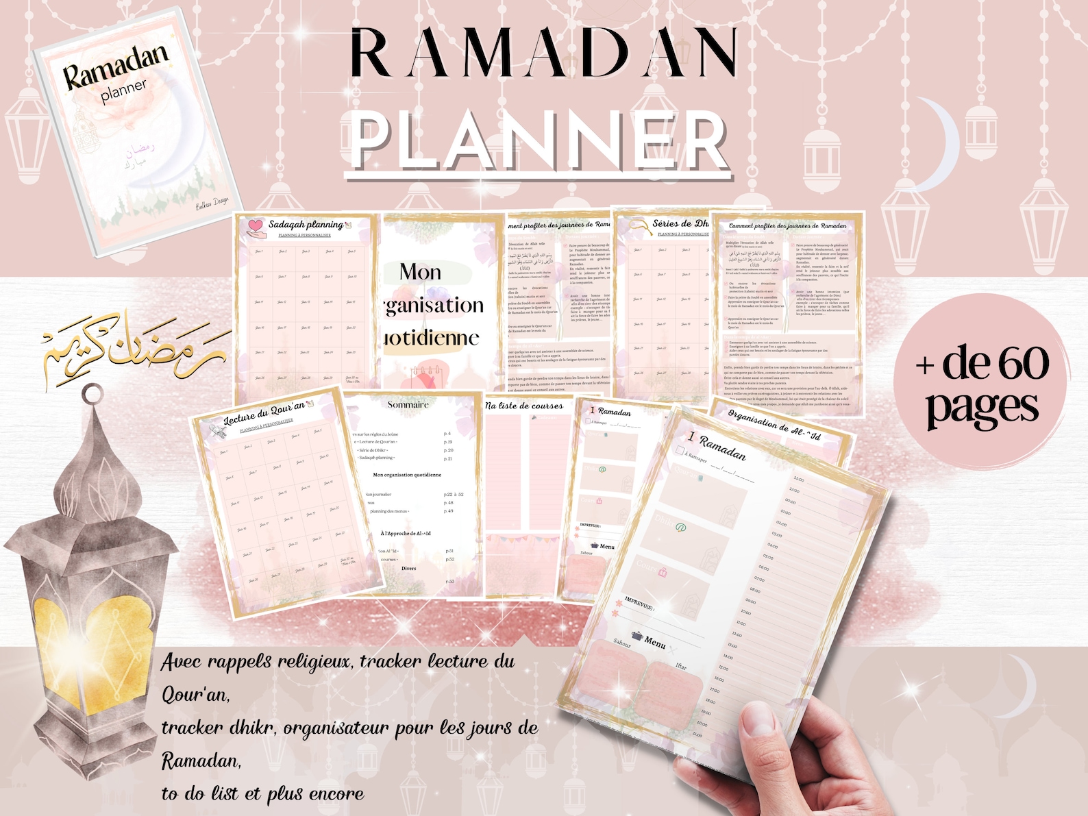 Ramadan planner, fiche islam, cahier islam, ramadan 2024, planning ...