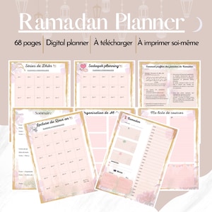 Ramadan planner, fiche islam, cahier islam, ramadan 2024, planning ramadan, digital, Ramadan ...