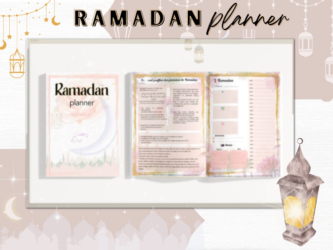 Ramadan planner, fiche islam, cahier islam, ramadan 2024, planning ramadan, digital, Ramadan ...