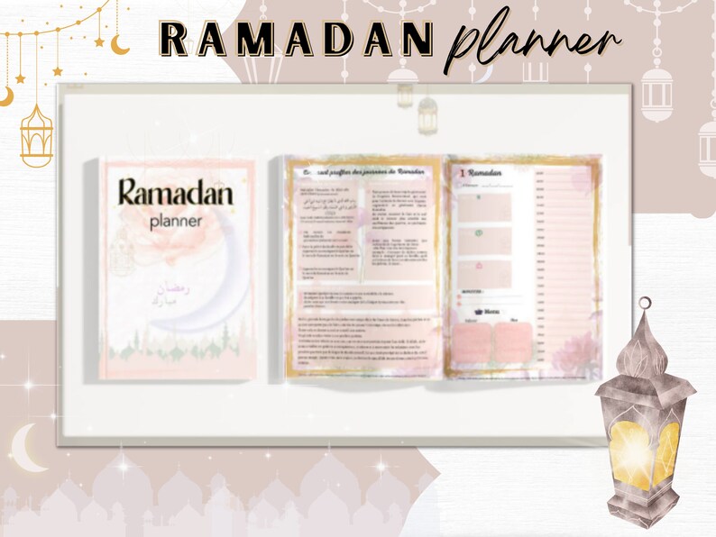 Ramadan planner, fiche islam, cahier islam, ramadan 2024, planning ...