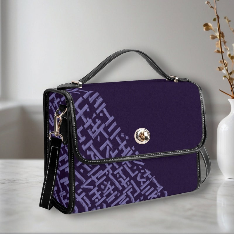 Purple Handbag - Etsy