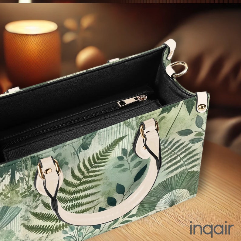 Forest Sage Green Hand Bag Cottagecore Vegan Leather Handbag for Nature ...