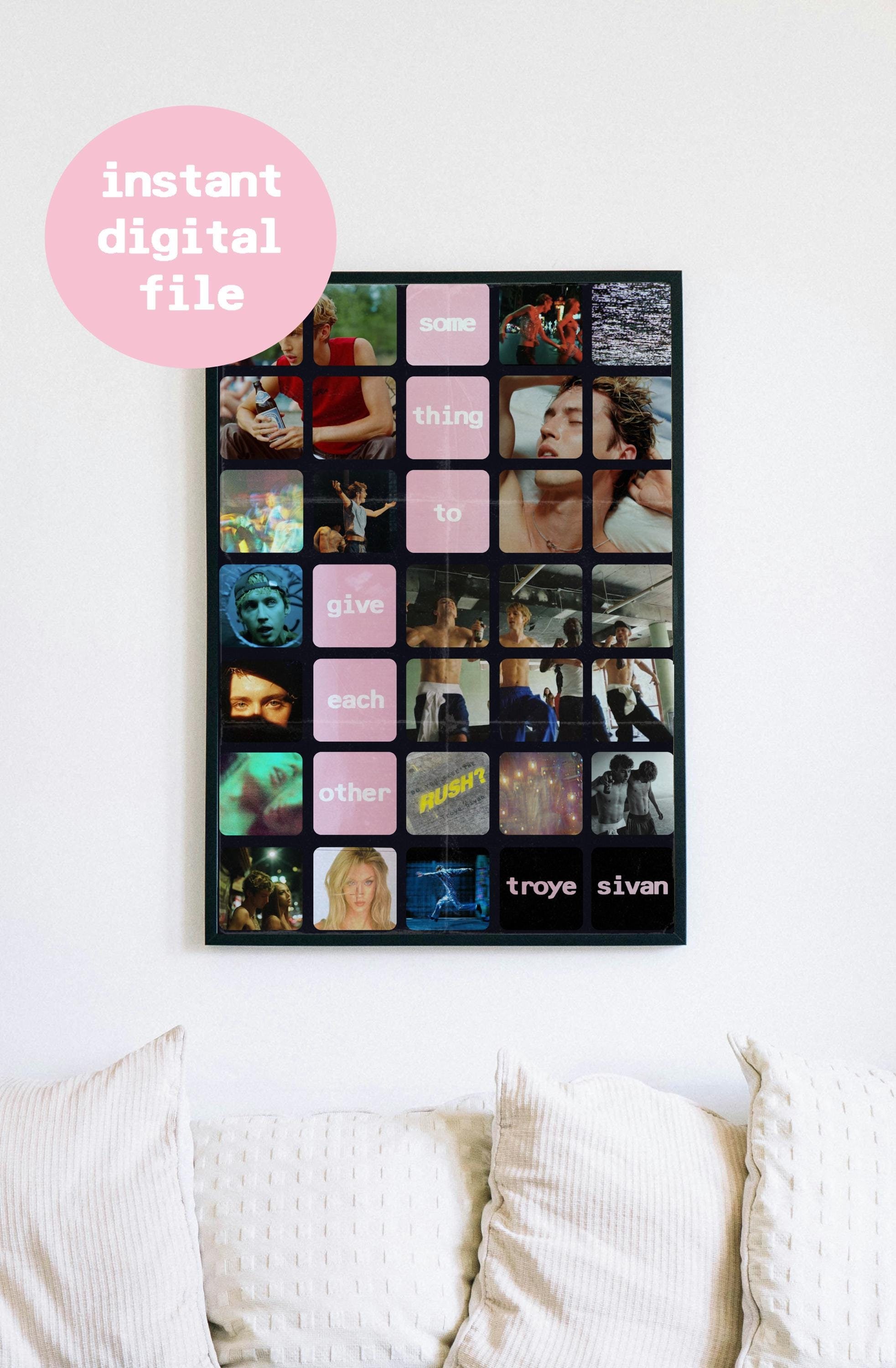 Troye Sivan Album Poster | Aesthetic Wall Art Print | Music Lover's ...