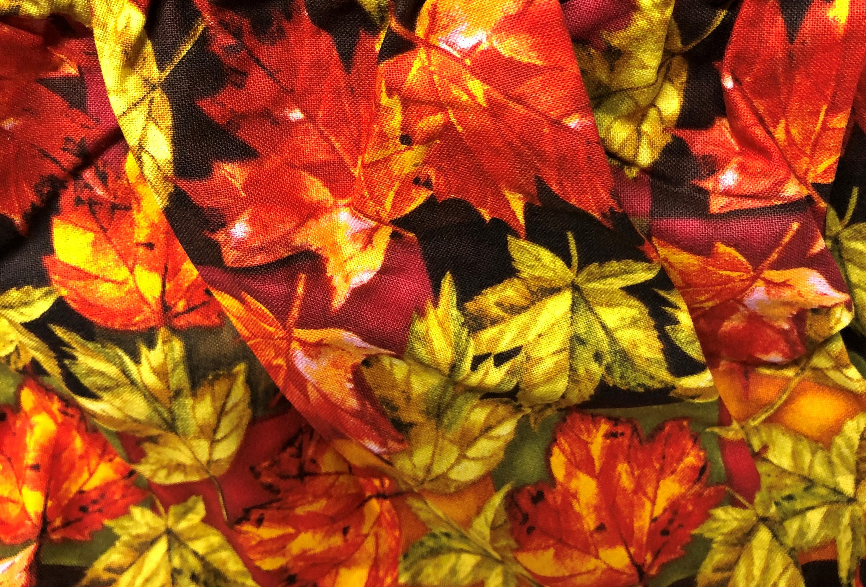 18 Quart Roaster Oven Handmade Skirt for Serving Fall Maple Leaves ...