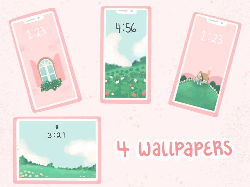Berrycore Icon & Wallpaper Pack Cute App Icons for Ios 14 | Etsy