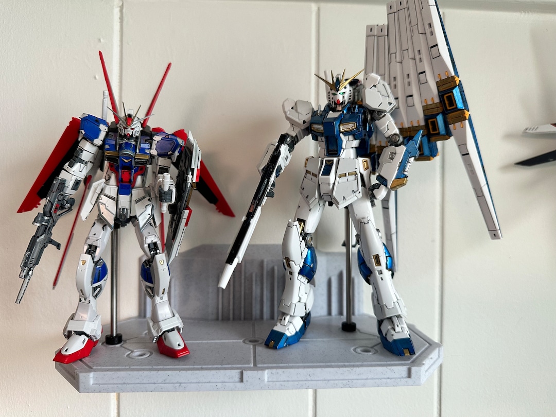 Gundam RG/HG/MG Extra Large Floating Display Shelf. Action Figure Stand ...