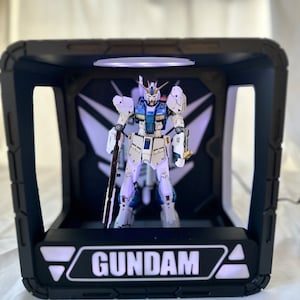 Gundam Model Display Case HG/ RG 1/144 Scale LED Illuminated - Etsy