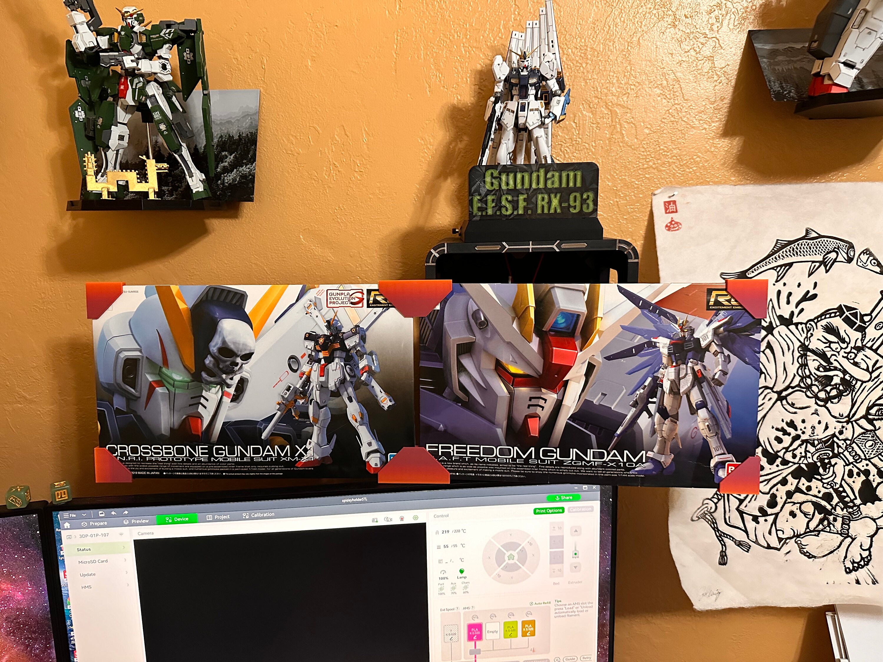 Gundam Model or Any Model Box Display Kit. Corner Clips for Displaying ...