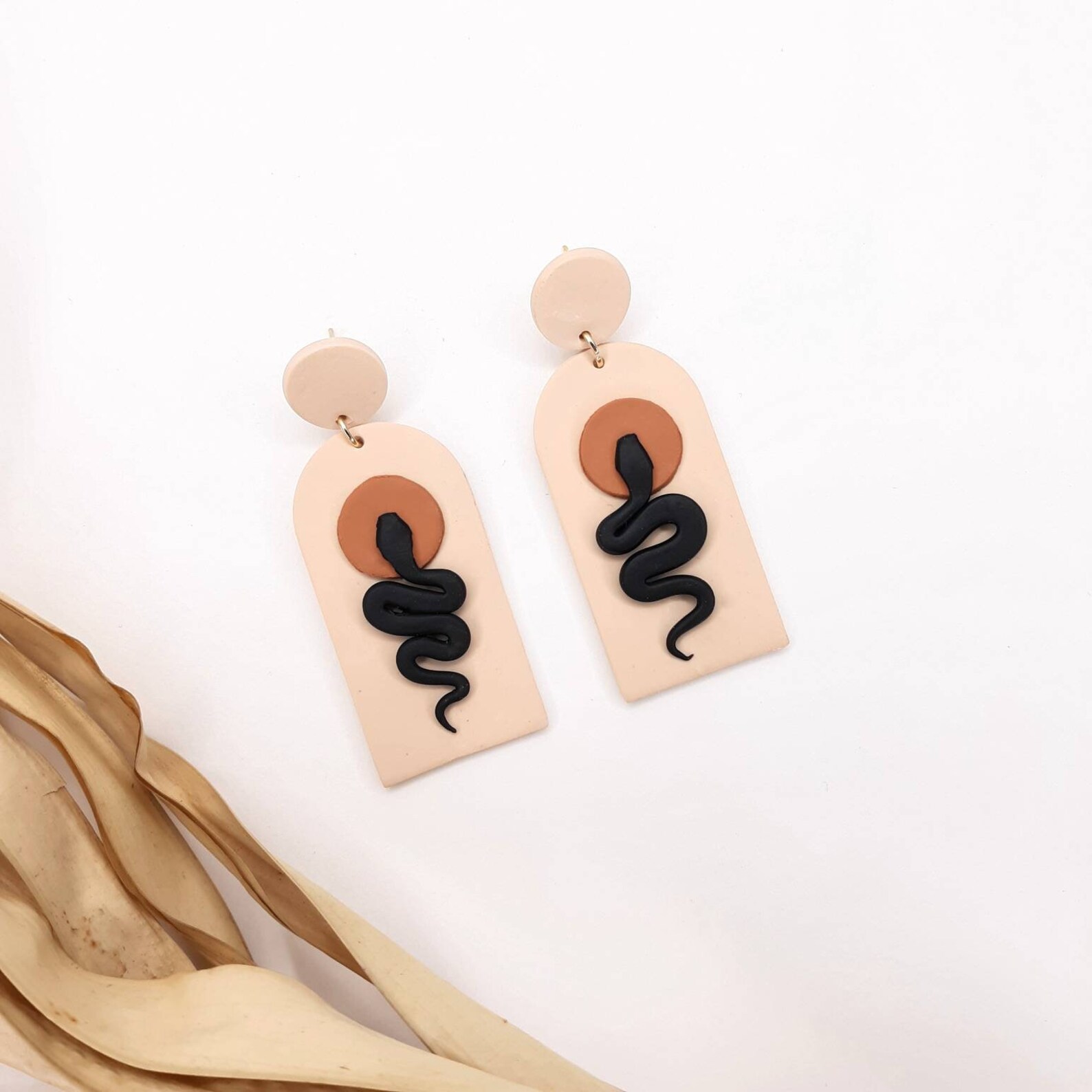 Snake Earrings | Handmade Polymer Clay Earrings | Kundalini | Snake ...